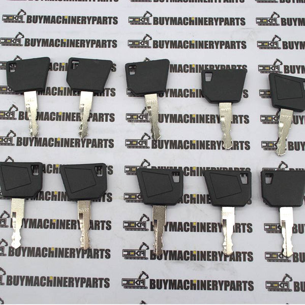 10 Pcs Ignition Keys 14607 for JCB Bobcat Bomag Caterpillar Dynapac Fo ...