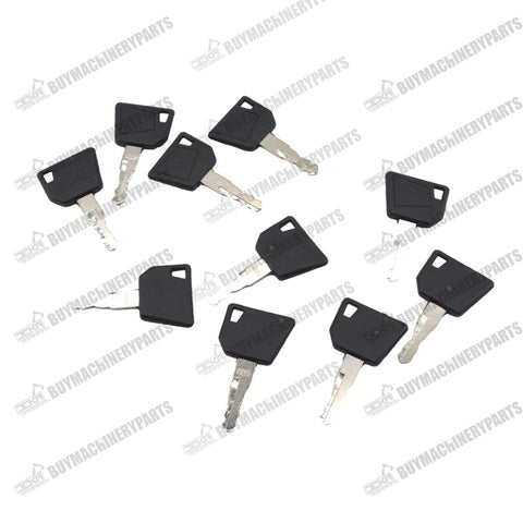 10 Pcs Ignition Keys 14607 for JCB Bobcat Bomag Caterpillar Dynapac Fo ...