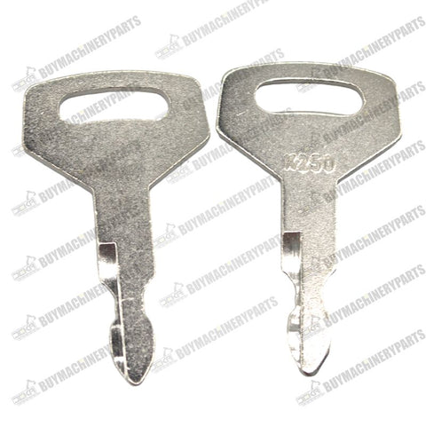 10 PCS Keys K250 2420WL2420 for Kobelco Kawasaki Case Excavator Wheel ...