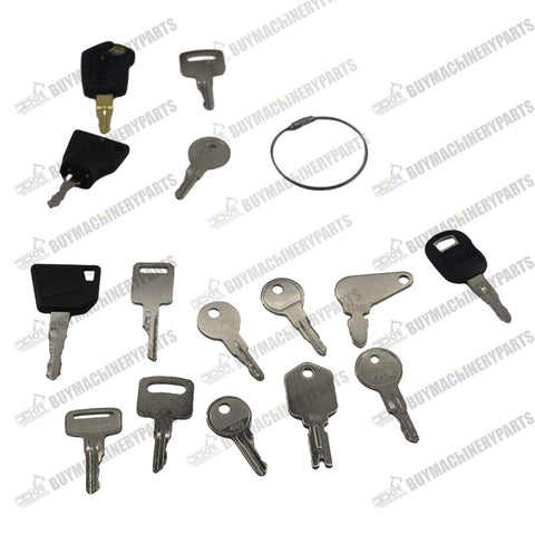 18 Pcs Ignition Key for JLG JCB Snorkel Genie Skyjack Terex Caterpilla ...