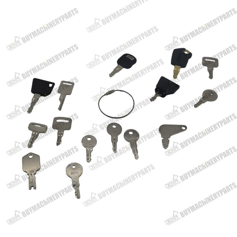 18 Pcs Ignition Key for JLG JCB Snorkel Genie Skyjack Terex Caterpilla ...