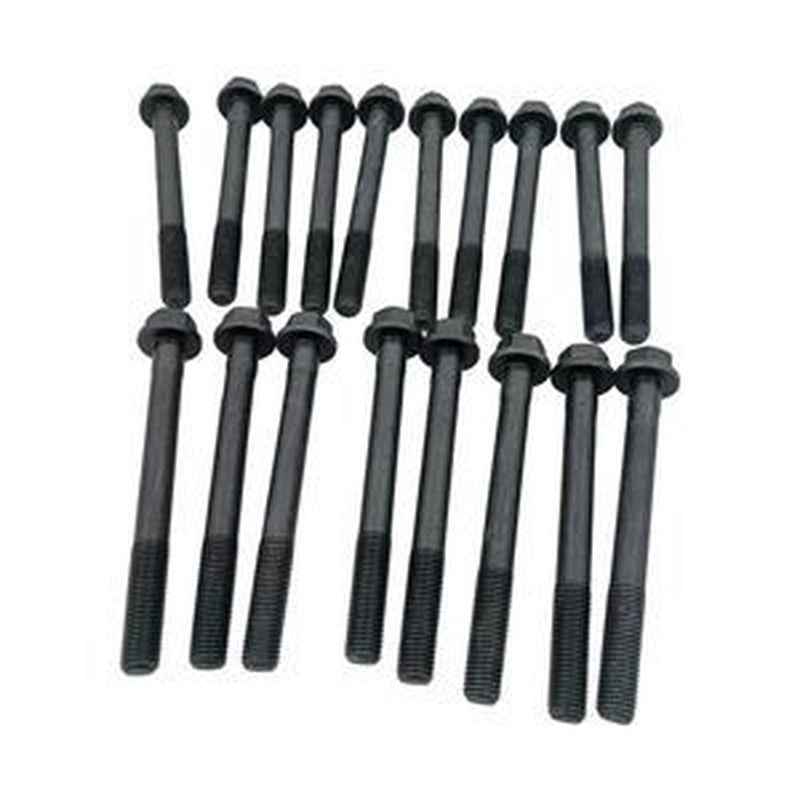 18-Piece Cylinder Head Bolts 4019DF for John Deere Engine 4019-4700 Tr ...