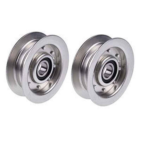 2-Piece Flat Idler Pulley for John Deere Tractor S100 S160 X105 X110 X ...