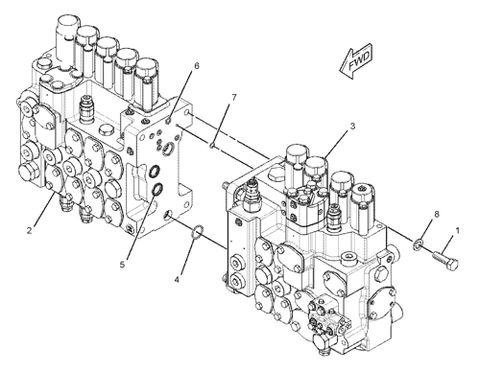323-7681 Repair kit for main control valve for CAT 345 caterpillar ...