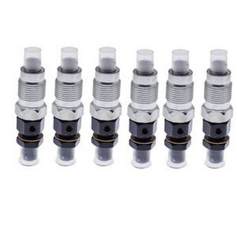 6 Pcs Fuel Injector 093500-5760 23600-19045 for Toyota Engine 1HZ 2C L ...