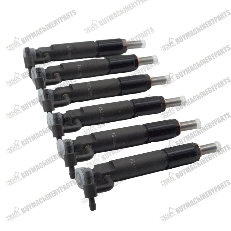 6PCS Fuel Injector 675967C91 for Farmall 966 1066 1086 1466 1486 1566 ...