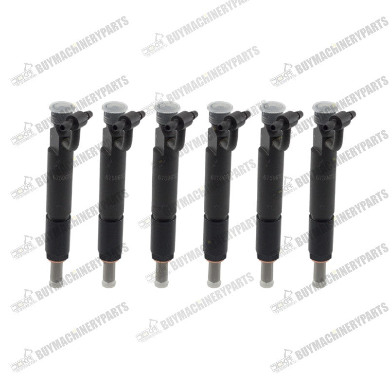 6PCS Fuel Injector 675967C91 for Farmall 966 1066 1086 1466 1486 1566 ...