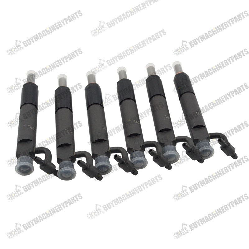 6PCS Fuel Injector 675967C91 for Farmall 966 1066 1086 1466 1486 1566 ...