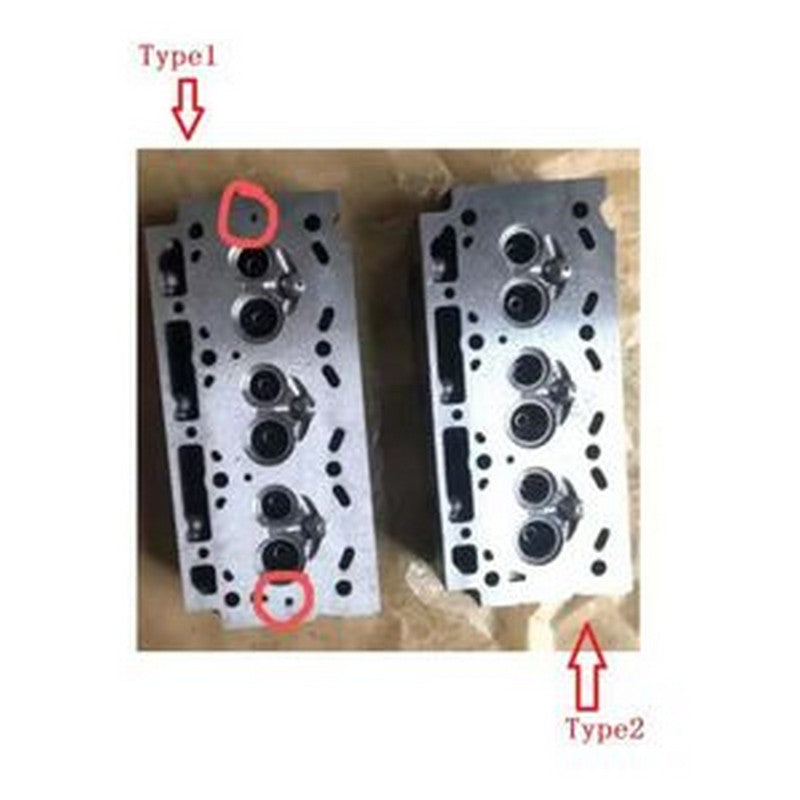 Komatsu 3D84-1 Yanmar 3T84 Engine Bare Cylinder Head with Full Gasket ...