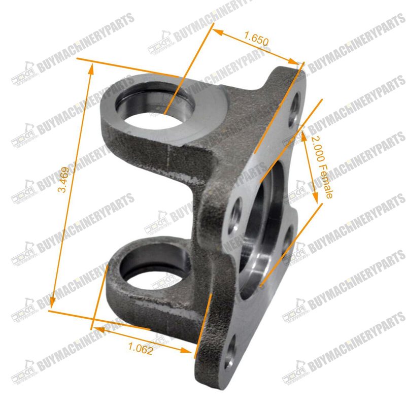 Driveshaft Flange Yoke 2-2-939 for 1310 Series 4x0.488 Holes on 3.5BC – Buymachineryparts