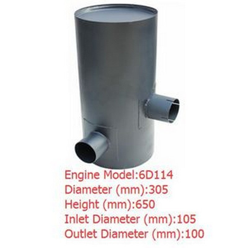 For Komatsu Excavator PC340-6K PC340LC-6K PC340NLC-6K Muffler Silencer ...