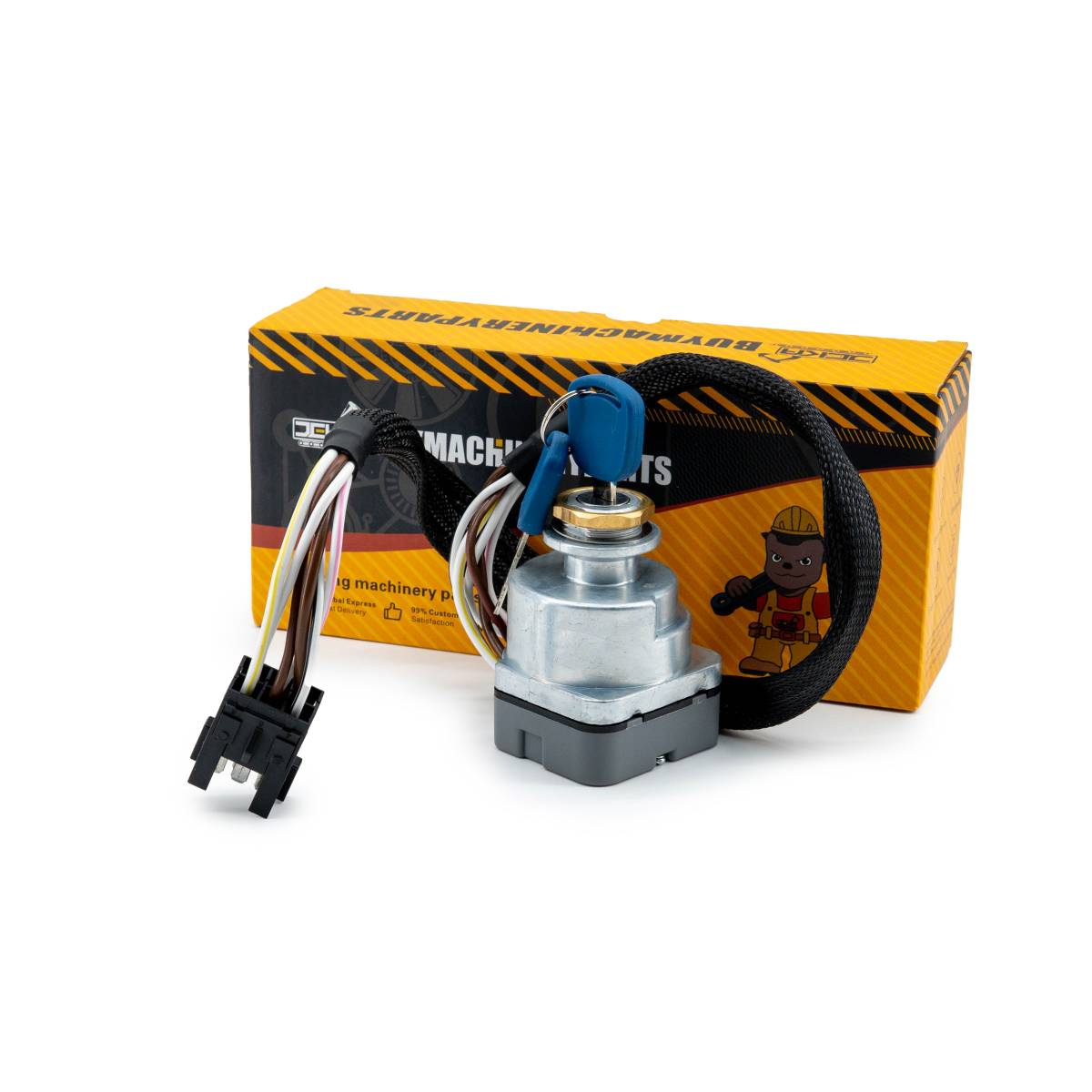 Ignition Switch with Key 87561528 for New Holland T6020 T6030 T6040 T6 ...