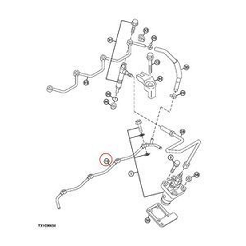 Fuel Suction Pipe 8973148610 for Isuzu Engine 4LE2 Hitachi Excavator Z ...