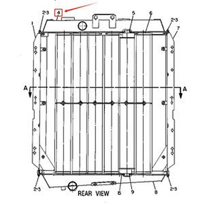 Radiator Headler 7C-9469 for Caterpillar CAT Engine 3306 Tractor D6H D ...