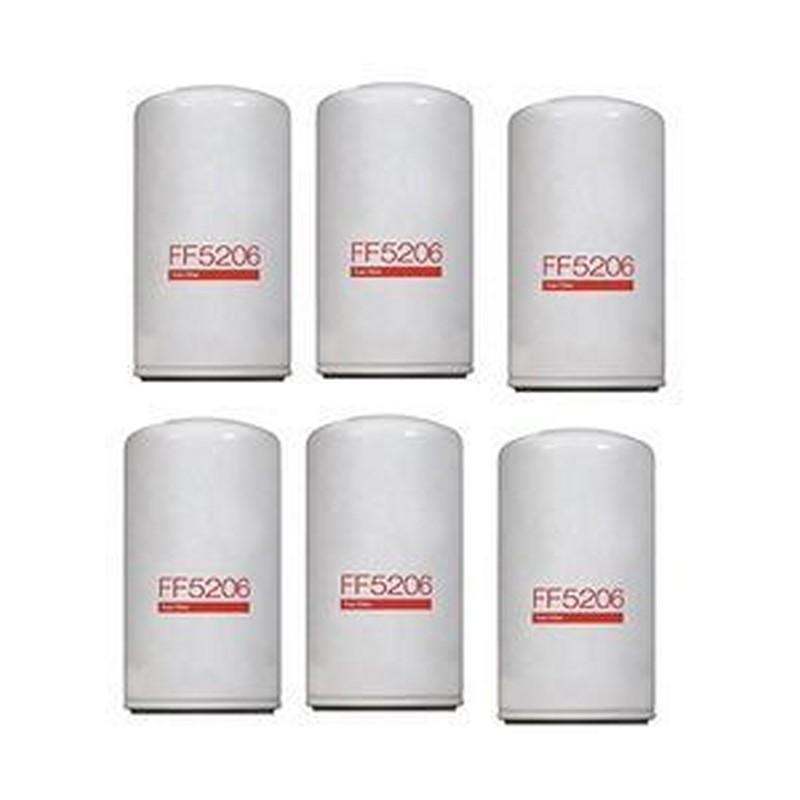 6Pcs Aftermarket Fleetguard FF5206 Fuel Filter – Buymachineryparts