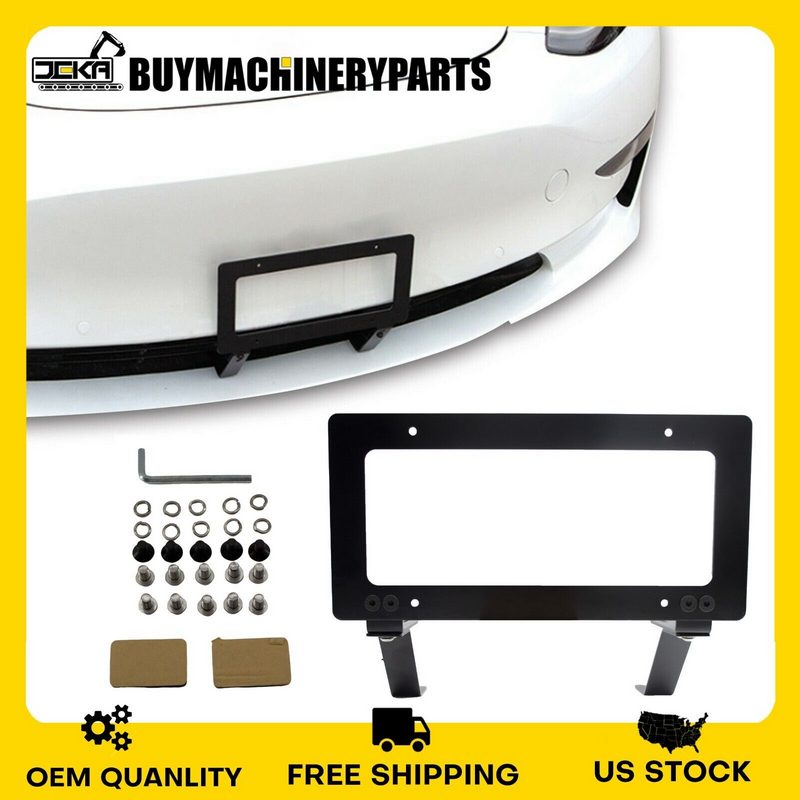 No Hole Front Grille License Plate Frame Bracket Kit for Tesla Model Y ...