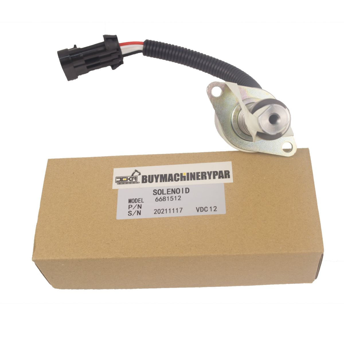 Shut Off Solenoid 6681512 6681513 6690563 Fit for Bobcat A220 S70 S100 ...