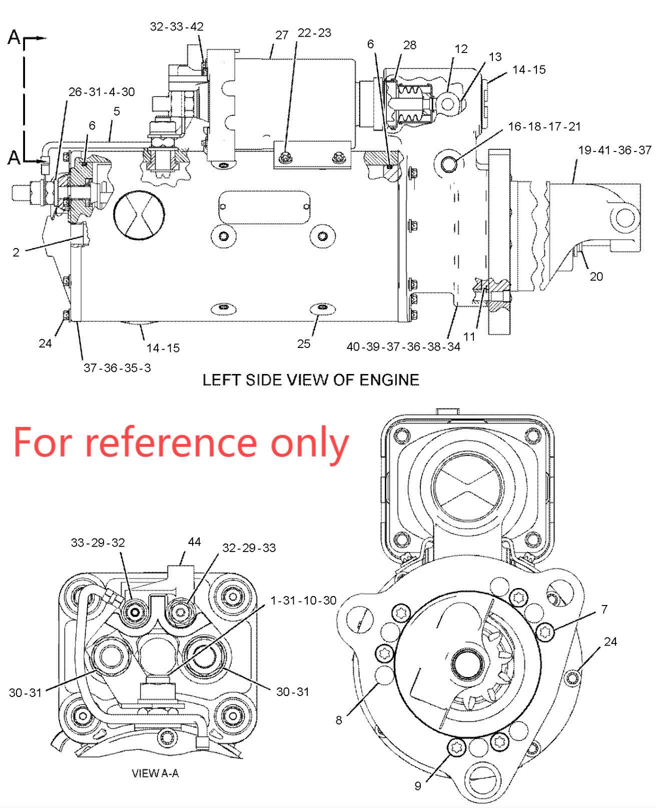 Starter Motor 352-9765 for Caterpillar CAT Engine 3406E 3412 C-10 C-12 ...