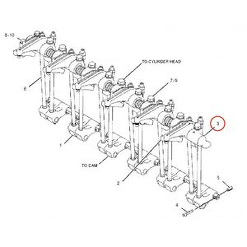 Complete Valve Mechanism Shaft 256-3830 for Caterpillar CAT Engines ...