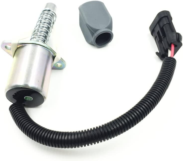 12V Diesel Shutoff Solenoid Valve 7136559 6681512 for Bobcat A220 S100 ...