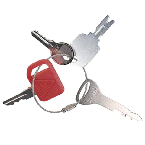4 Pcs Ignition Key for Toyota John Deere Komatsu Clark Yale Hyster Gen ...
