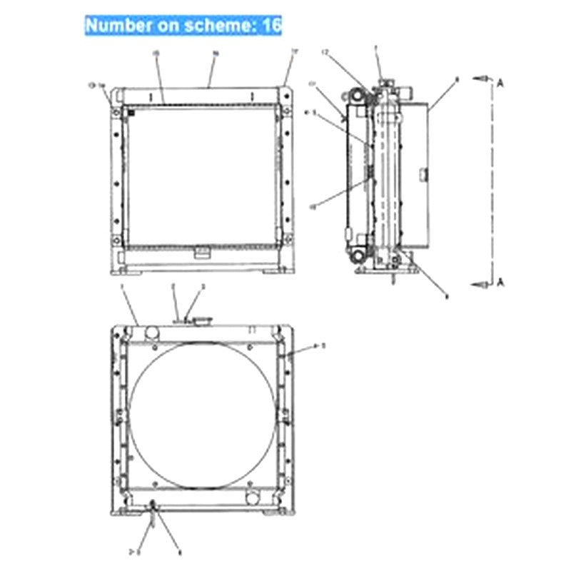For Caterpillar Excavator CAT 311B 312B Engine 3064 Hydraulic Oil Cool ...