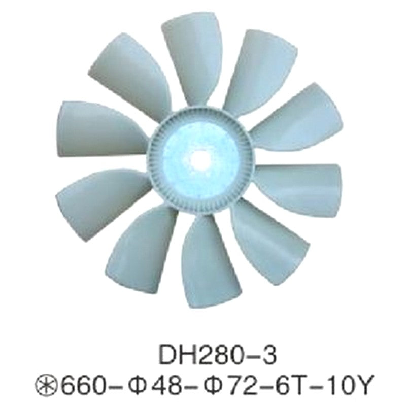 For Doosan Daewoo Excavator DH280-3 Fan Blade – Buymachineryparts