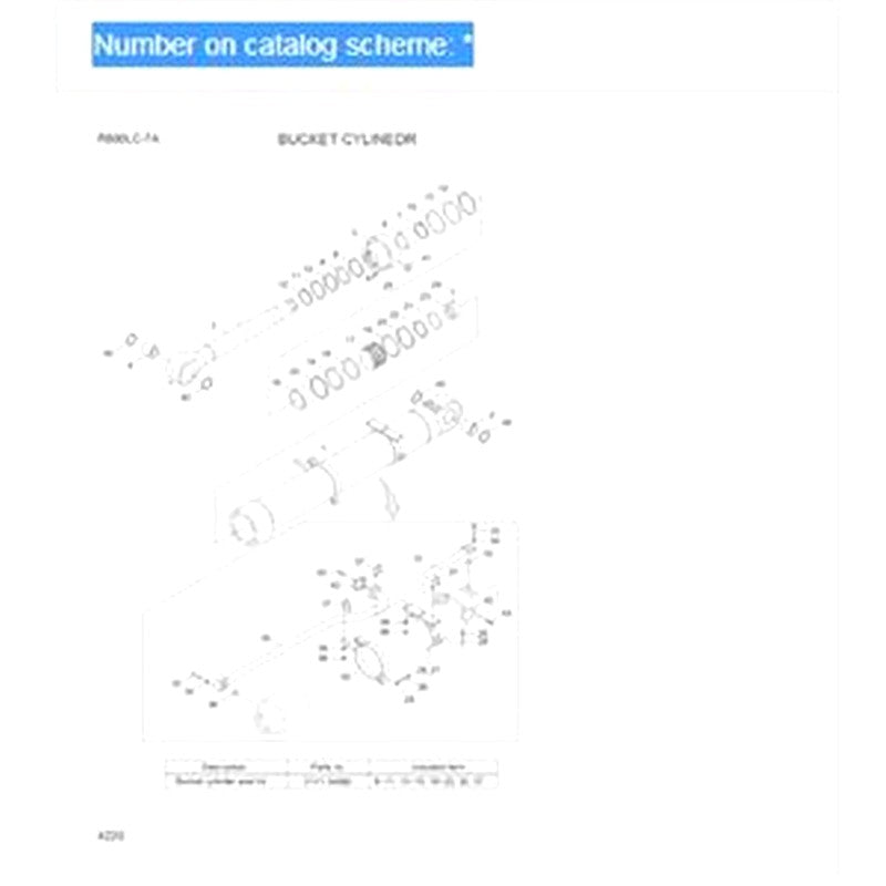 HCE Bucket Cylinder Assy 31ND-61010 for Hyundai 7-Series Crawler Excav ...