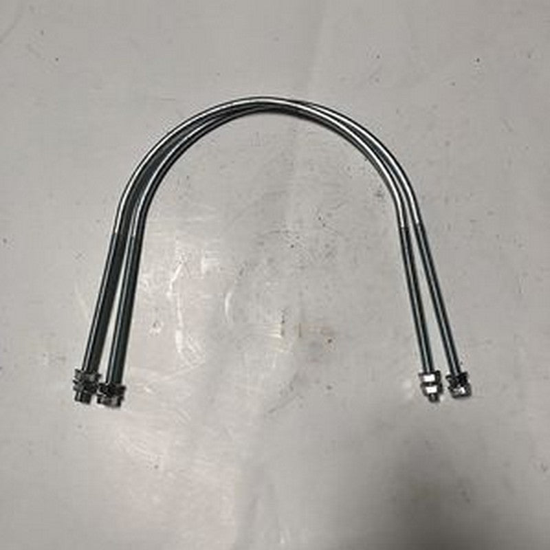 2Pcs Muffler Silencer U-Bolt VOE14528385 for Volvo EC240B EC290B EC300 ...