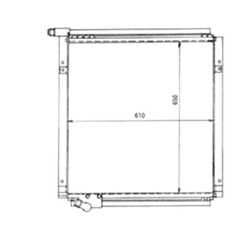 Oil Cooler 21K-03-33121 21K-03-33120 for Komatsu PC150-5 Excavator ...