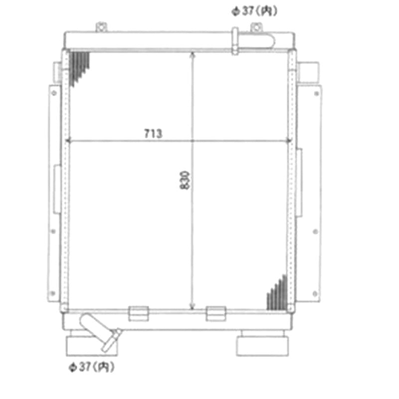 Oil Cooler 22U-03-11121 for Komatsu PC228UU-1-TN PC228UU-1 PC228UU-1-M ...