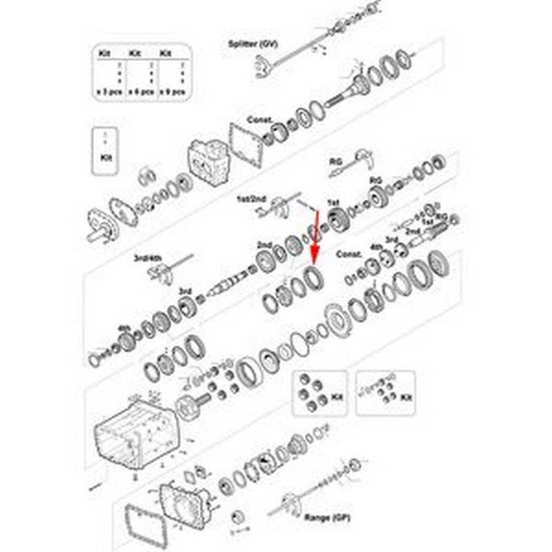 Sliding Sleeve 1ST/2ND 1257 304 020 for ZF Transmission 16K130 16S112 ...