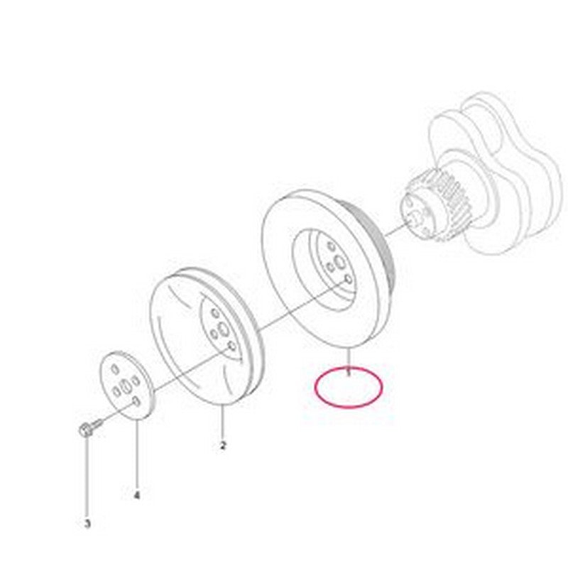 Tuned Vibration Damper 3918999 for Cummins Engine 6BT ISB QSB ...