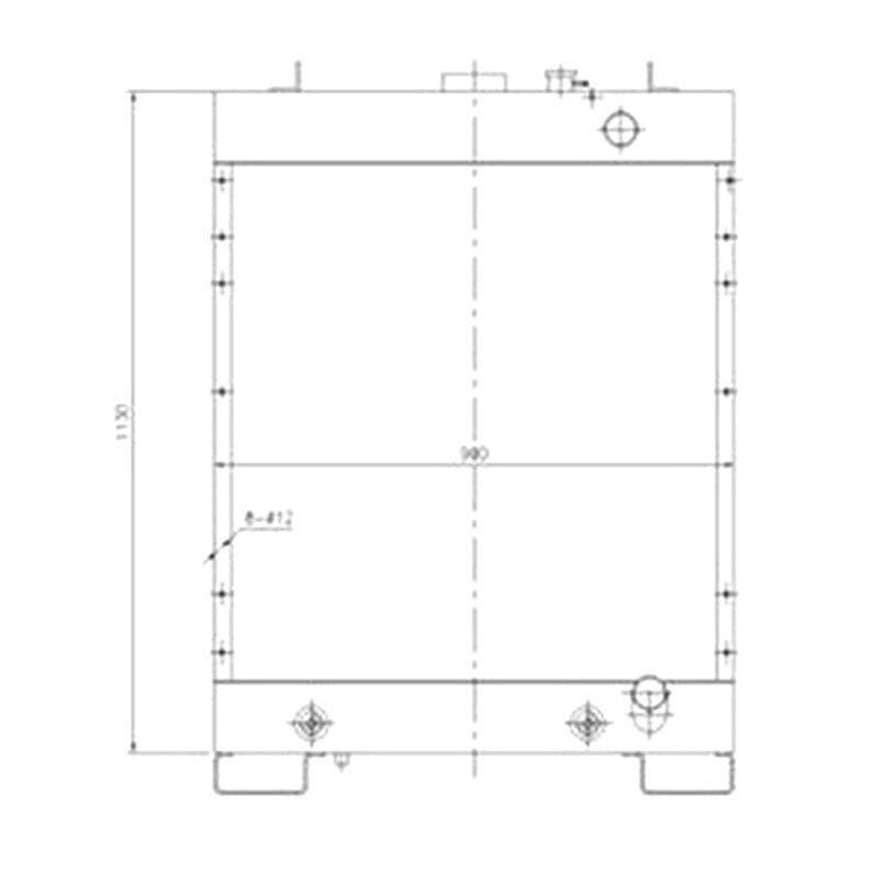 Water Tank Radiator 14X-03-31211 14X-03-31212 for Komatsu D65EX-15 D65 ...